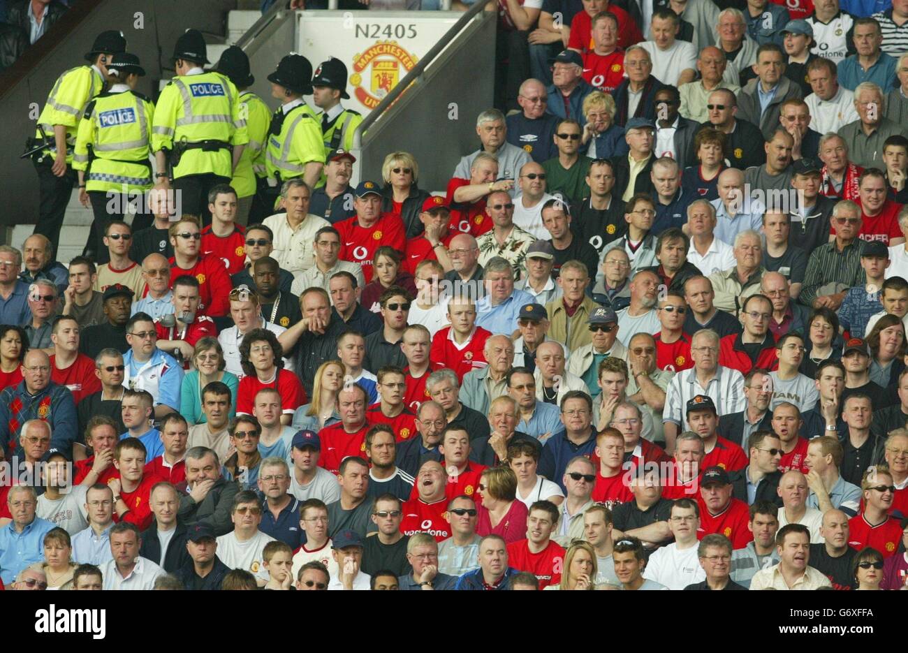 Old Trafford security Stock Photo - Alamy