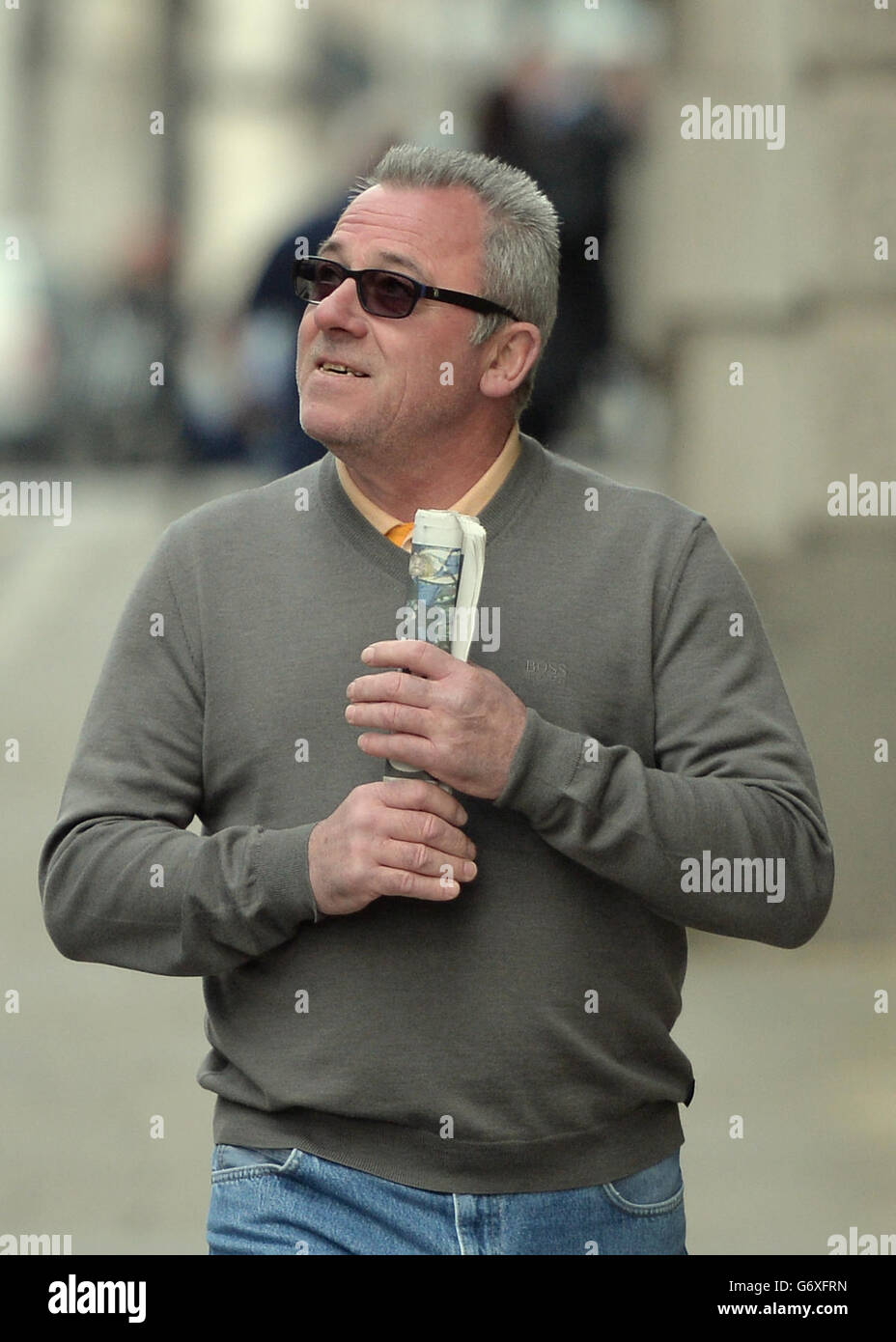 Edward "Ted" Terry, 59, of Lennox Close in Grays, Essex, arrives at the ...