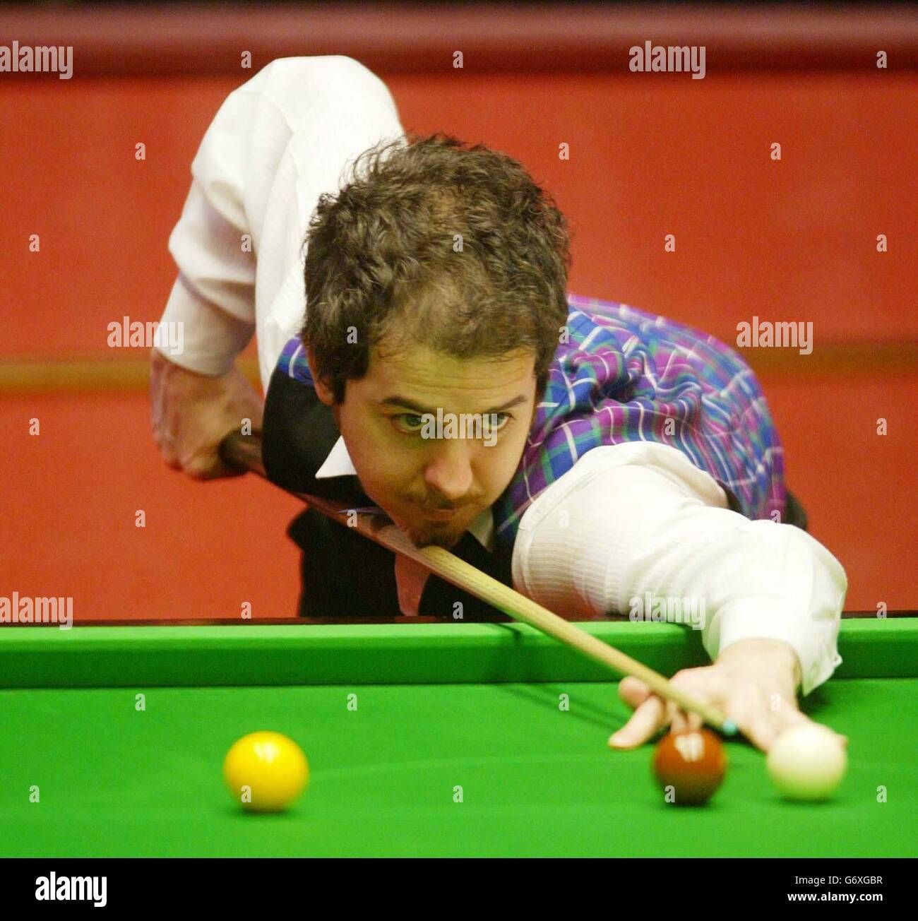 England's Anthony Hamilton in action during the quarter-final match ...