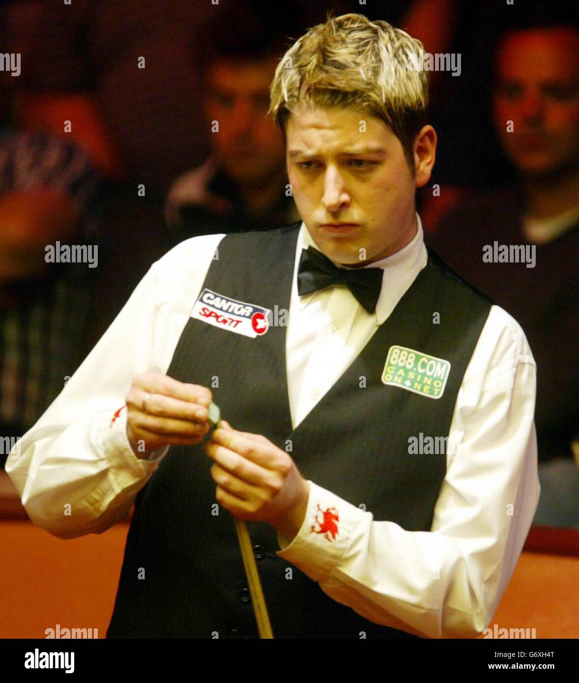 Matthew Stevens during the quarter-final match against Joe Perry in the ...