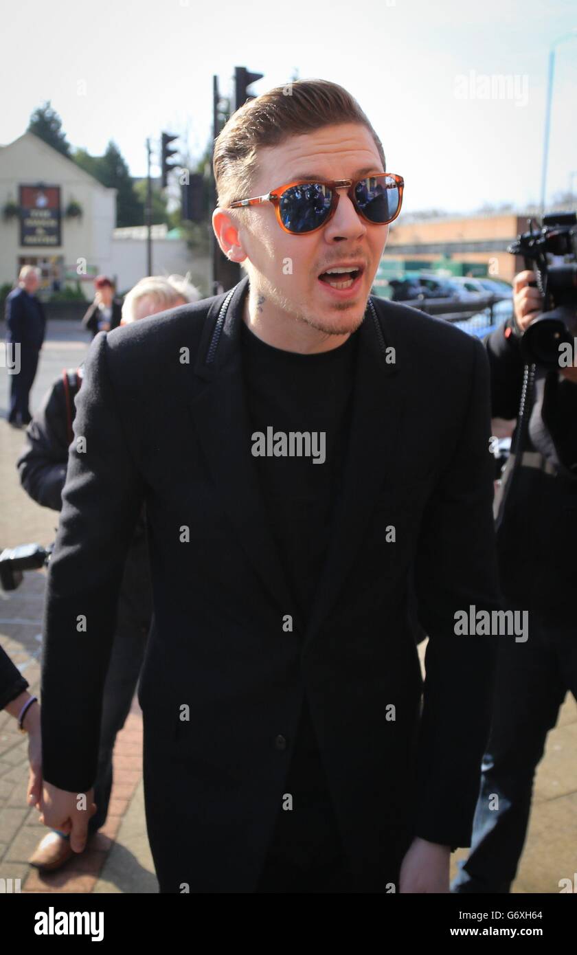 Stephen Manderson better known as Professor Green, arrives at Bromley ...