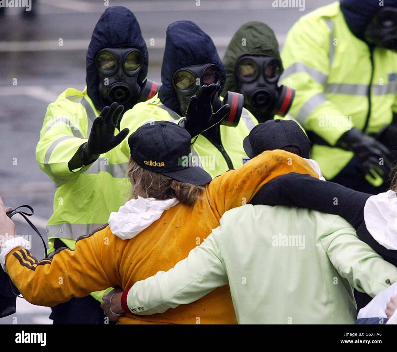 A simulated chemical attack Stock Photo - Alamy