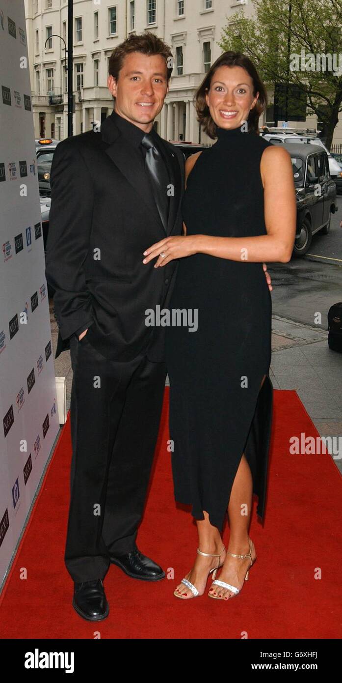 TV presenter Ben Shepard and guest arrive for the Cystic Fibrosis Trust ...