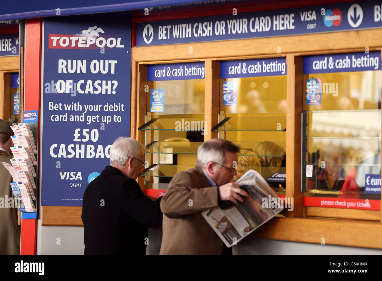 A totepool betting booth hi-res stock photography and images - Alamy