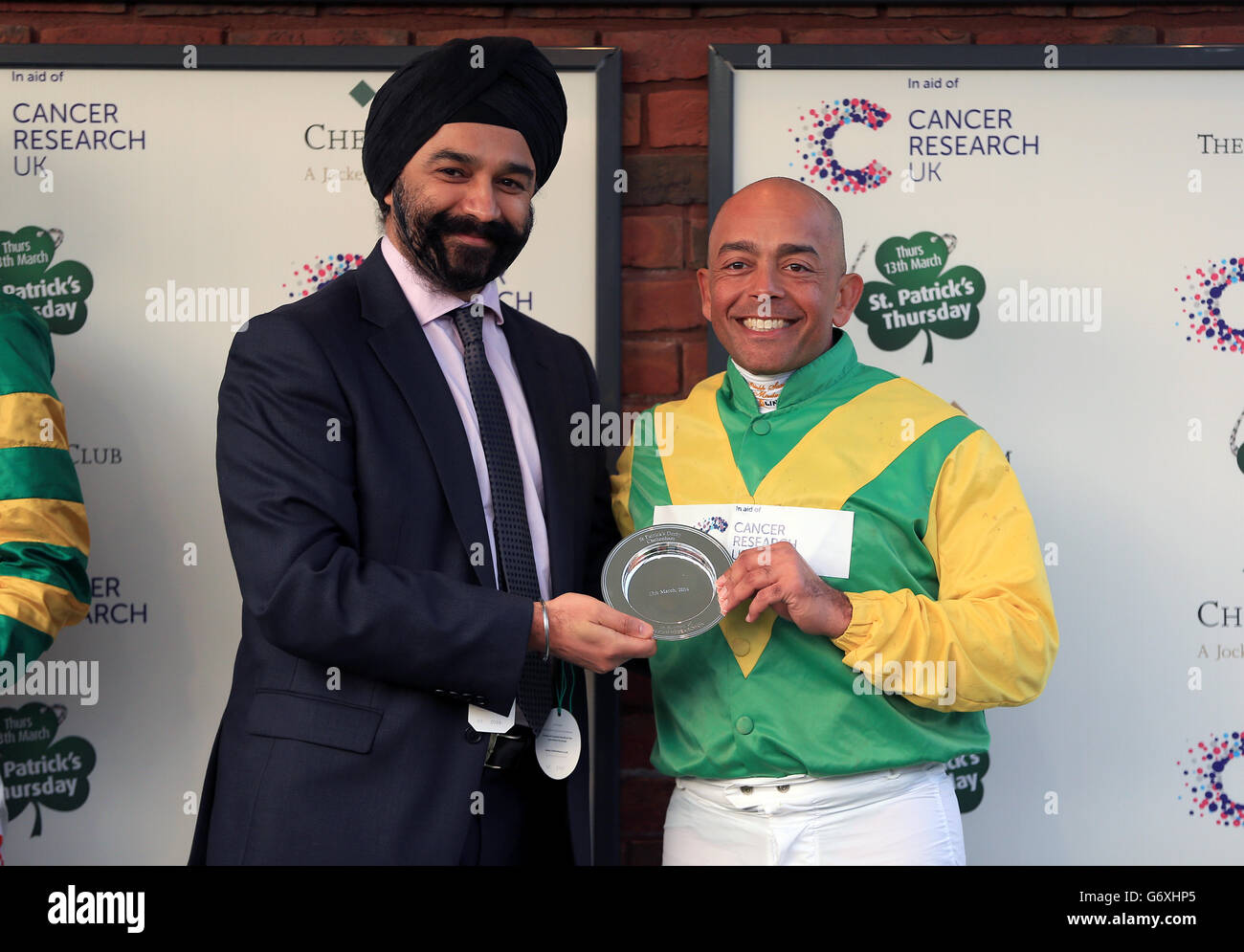 Sheikh Samir Mirdad accepts an award after competing in the Cancer ...