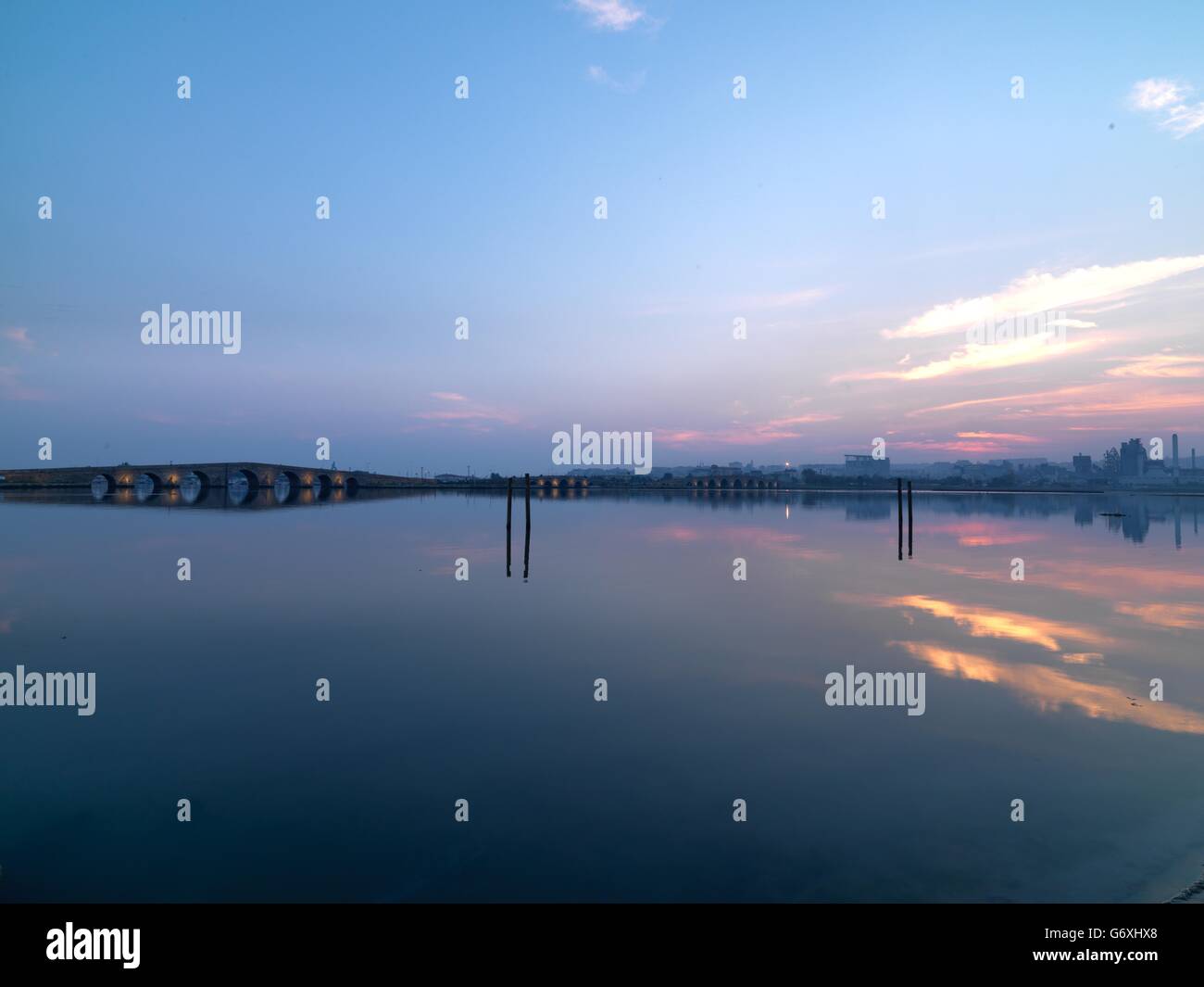 Long exposure shot on the beautiful landscape Stock Photo - Alamy
