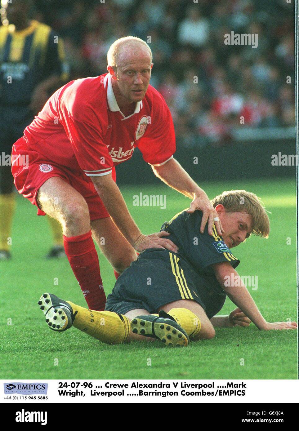 Crewe Alexandra V Liverpool. Mark Wright, Liverpool Stock Photo - Alamy
