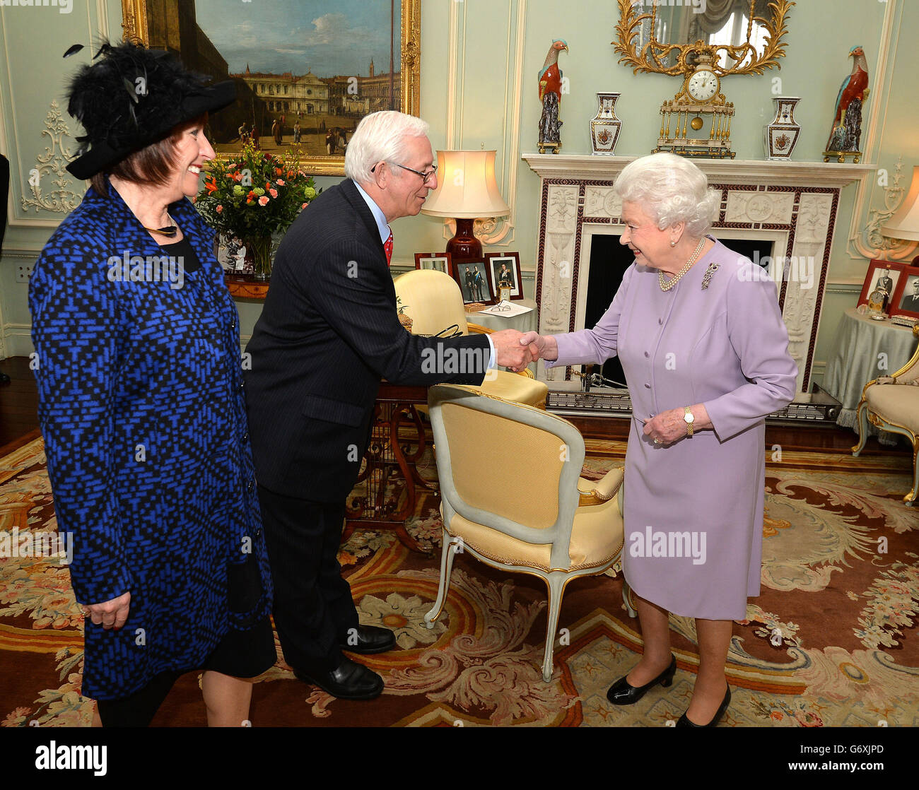 Queen elizabeth ii with frank fagan hi-res stock photography and images ...