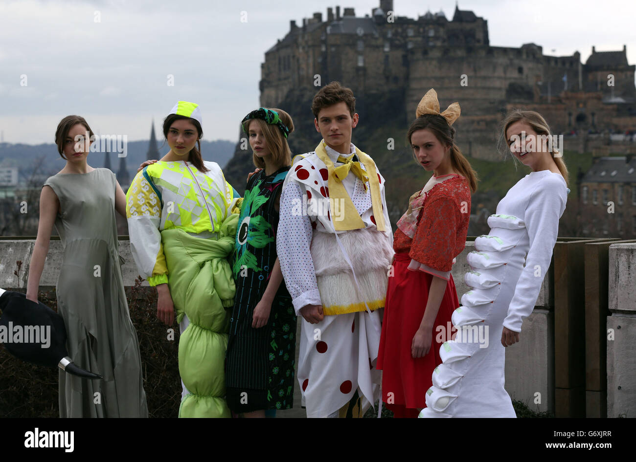 Models showcase dresses designed by fashion students which will feature ...