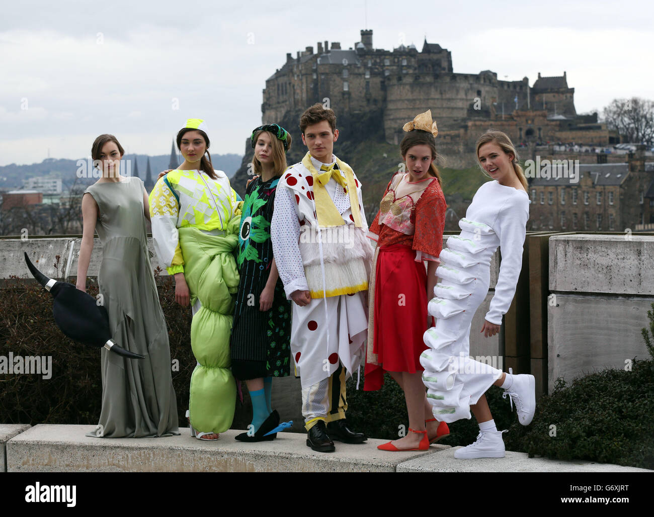 Models showcase dresses designed by fashion students which will feature ...
