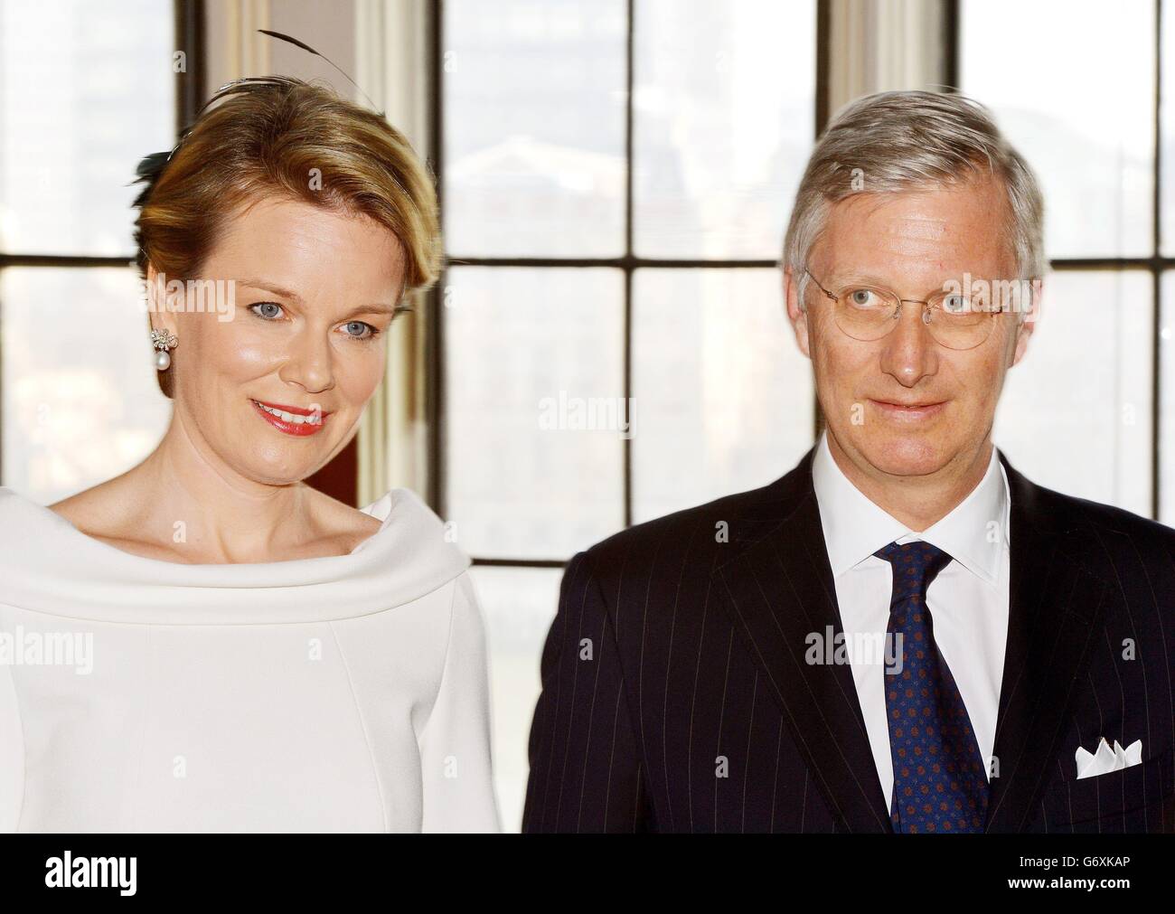 King philippe and queen mathilde of belgium in london hi-res stock ...