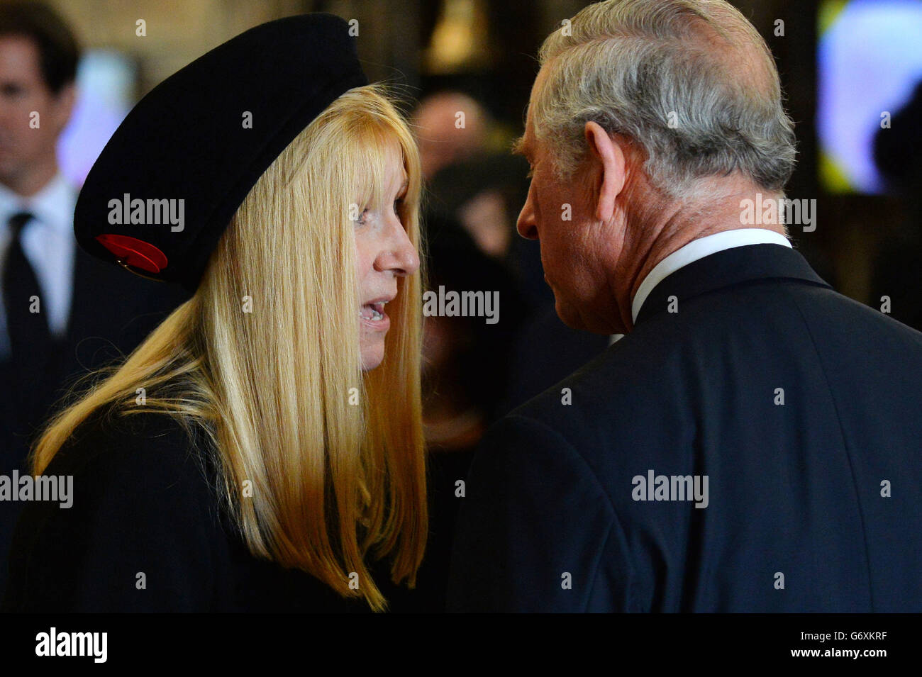 Lady carina fitzalan howard widow sir david frost hi-res stock ...