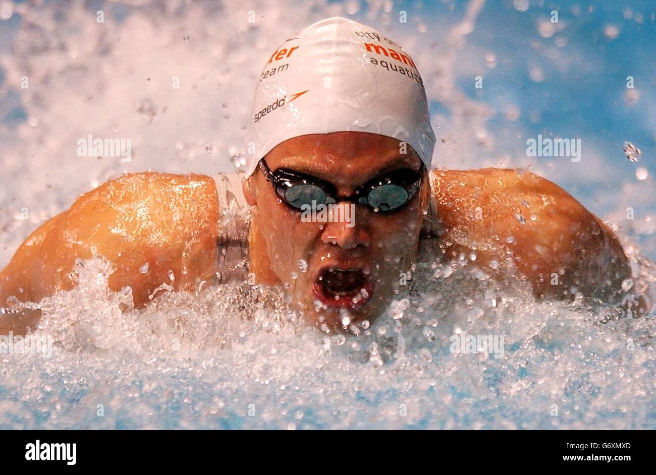 James Hickman in the Men's 100m Butterfly Semi Final, at the British ...