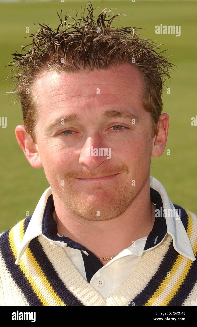 Hampshire Cricket Team 2004. Hampshire's Derek Kenway, at the Rose Bowl ...