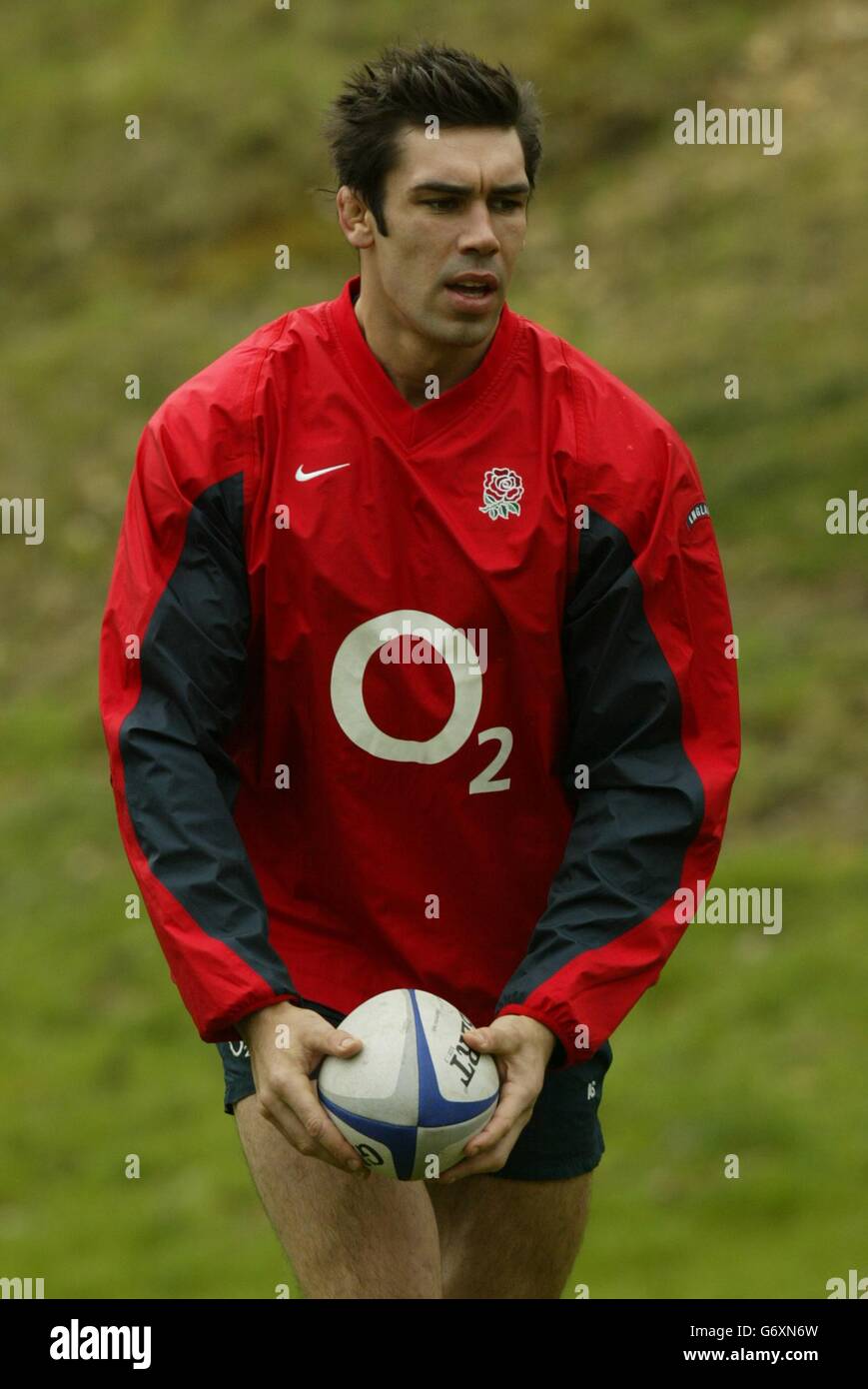 Pat Sanderson during England's training session at Pennyhill Park in ...
