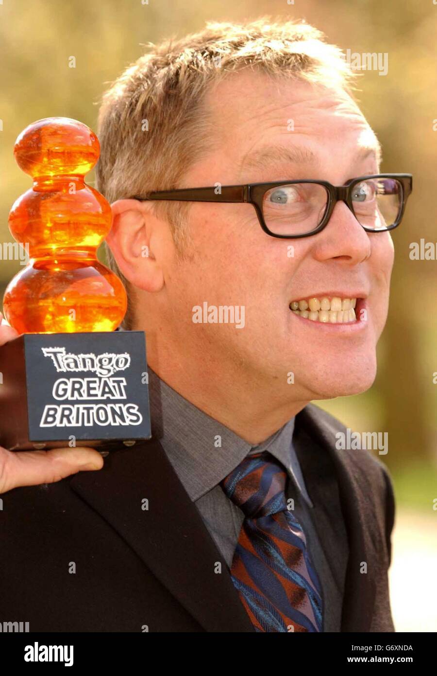 Vic Reeves launch of Tango Great Britons Awards Stock Photo - Alamy