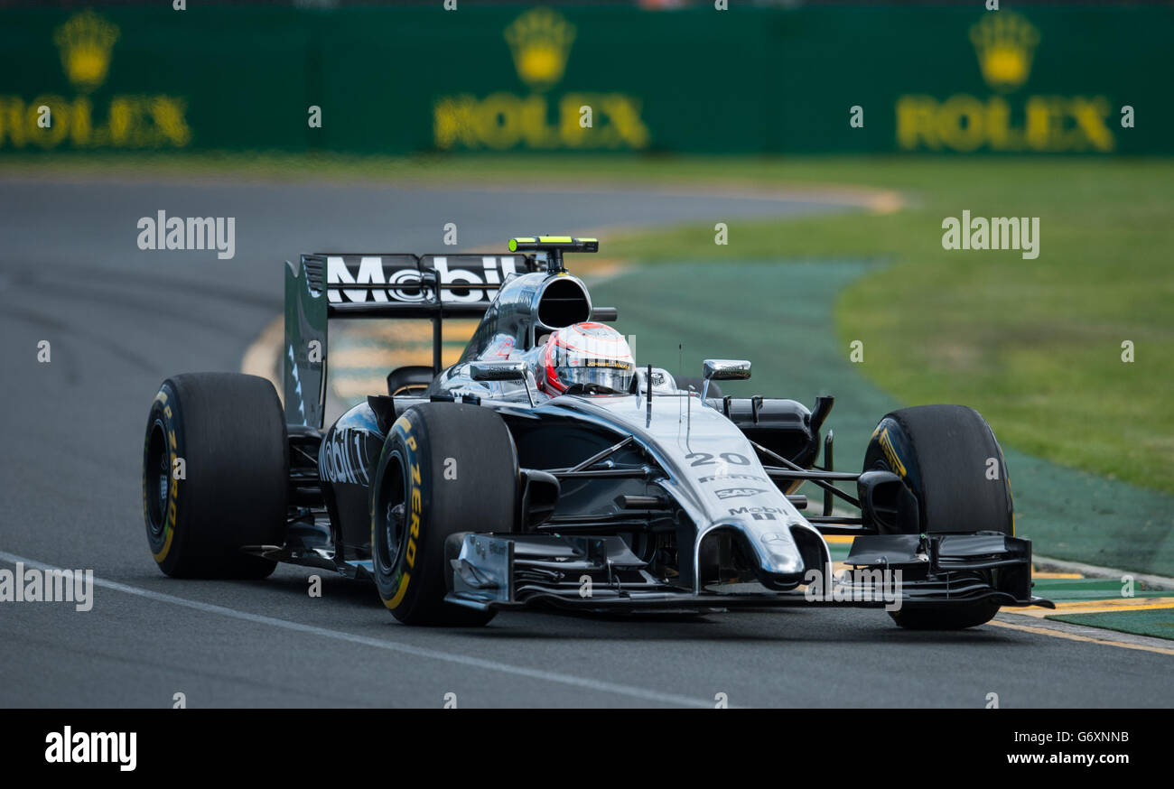 Denmark's Kevin Magnussen of McLaren Mercedes during the 2014 ...