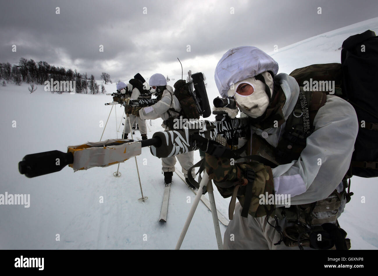 Marines arctic training Stock Photo - Alamy