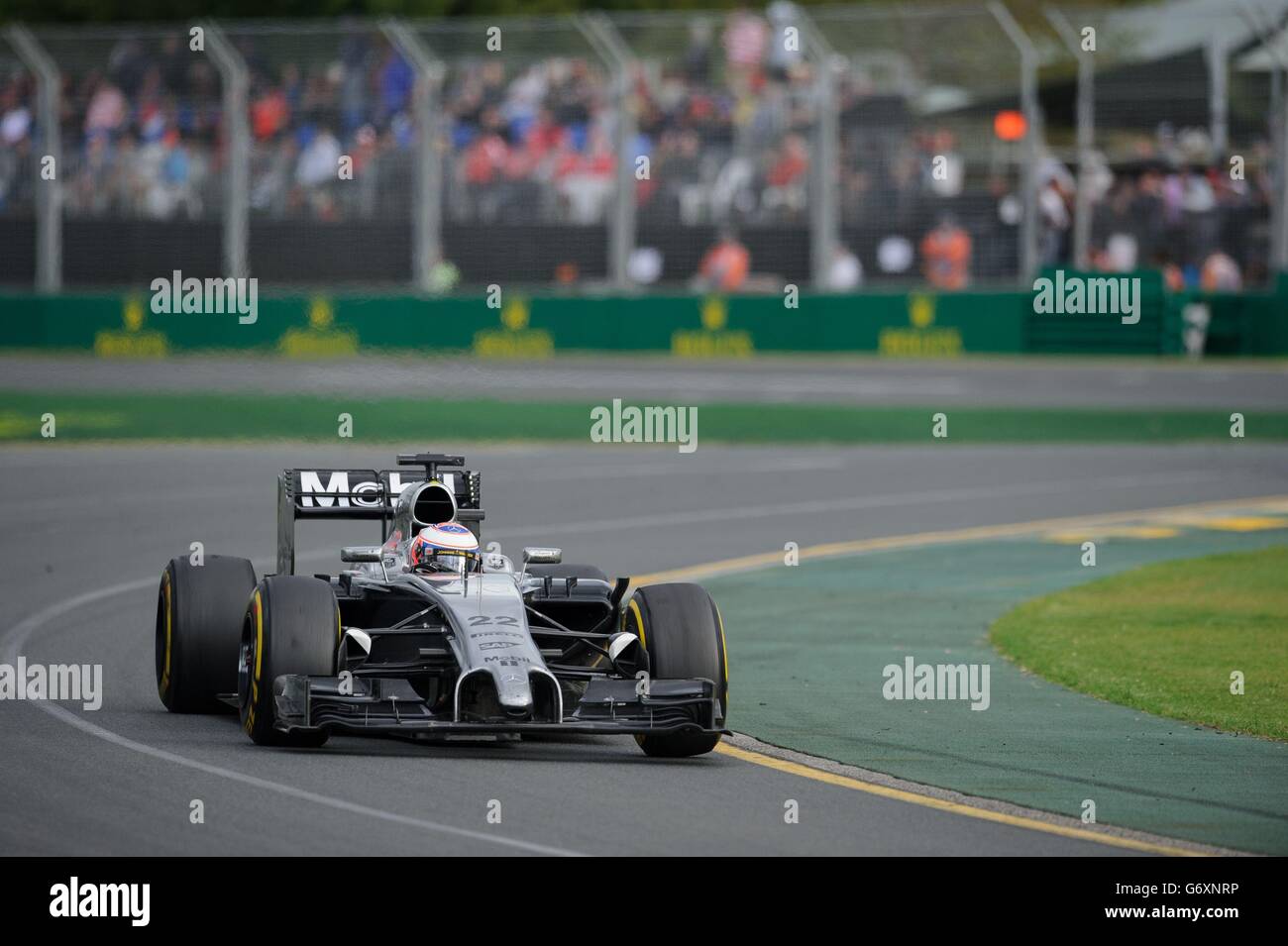 Great Britain's Jenson Button of McLaren Mercedes during the 2014 ...