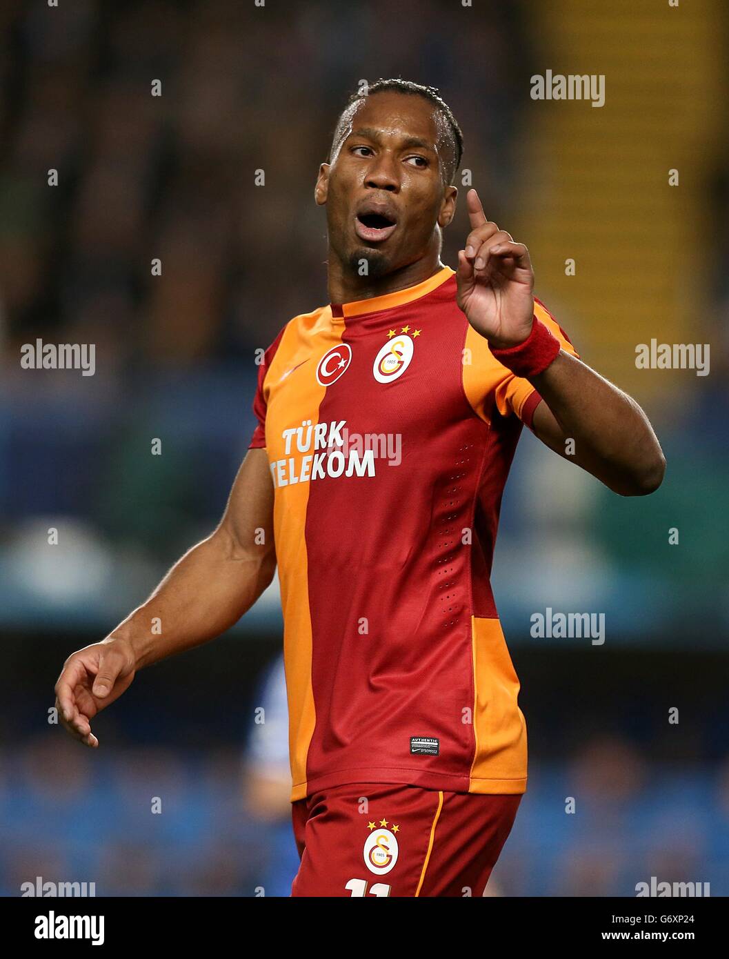 Galatasarays didier drogba reacts hi-res stock photography and images ...