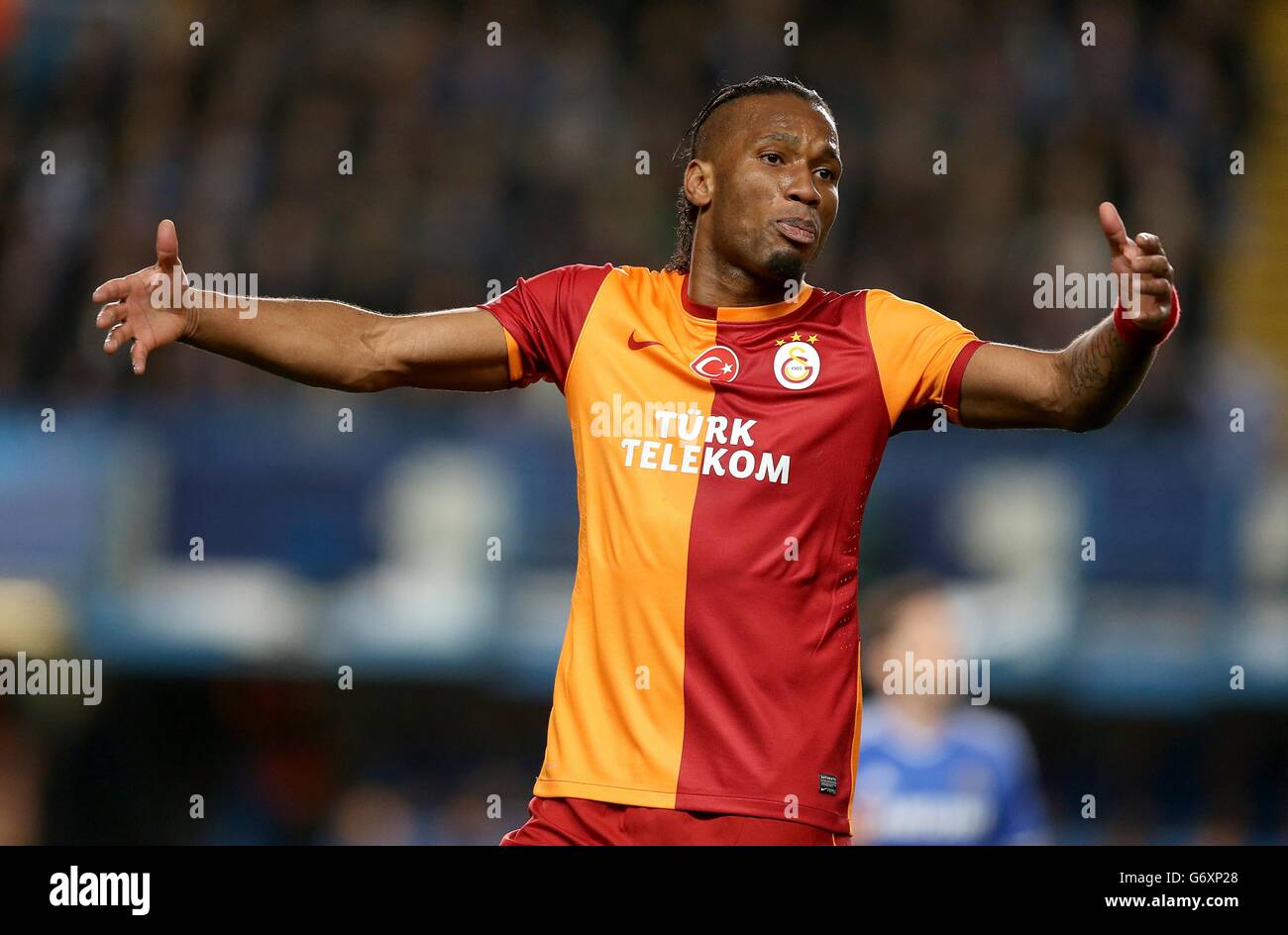 Galatasarays didier drogba reacts hi-res stock photography and images ...