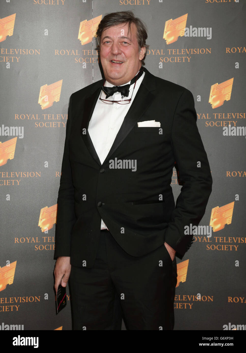 Stephen fry attending royal television society programme grosvenor ...