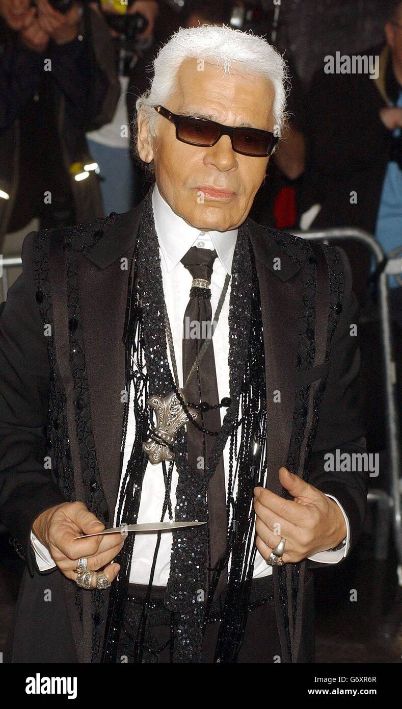 German Fashion designer Karl Lagerfeld arrives for the Costume ...