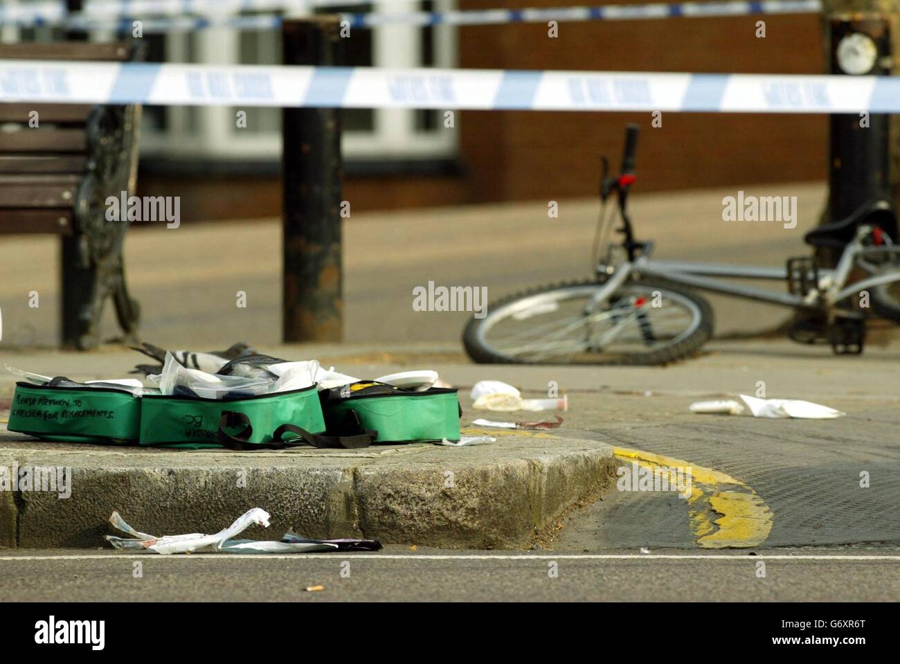 Scene of a shooting in the Kings Road at the junction of Langton Street ...