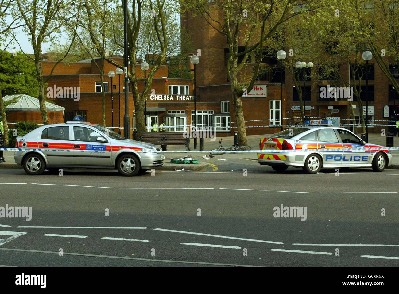 Scene of a shooting in the Kings Road at the junction of Langton Street ...