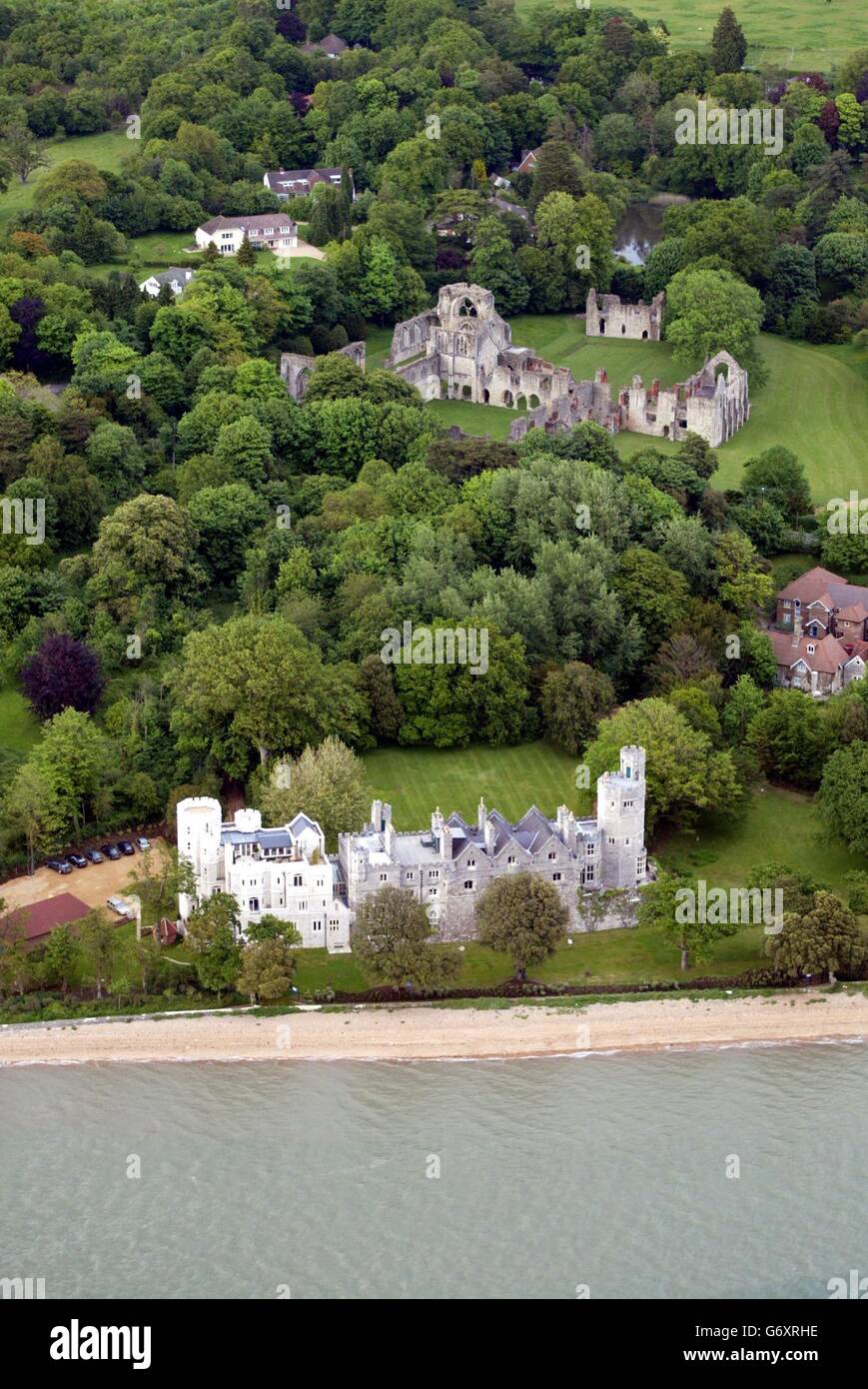 Netley abbey aerial hi-res stock photography and images - Alamy
