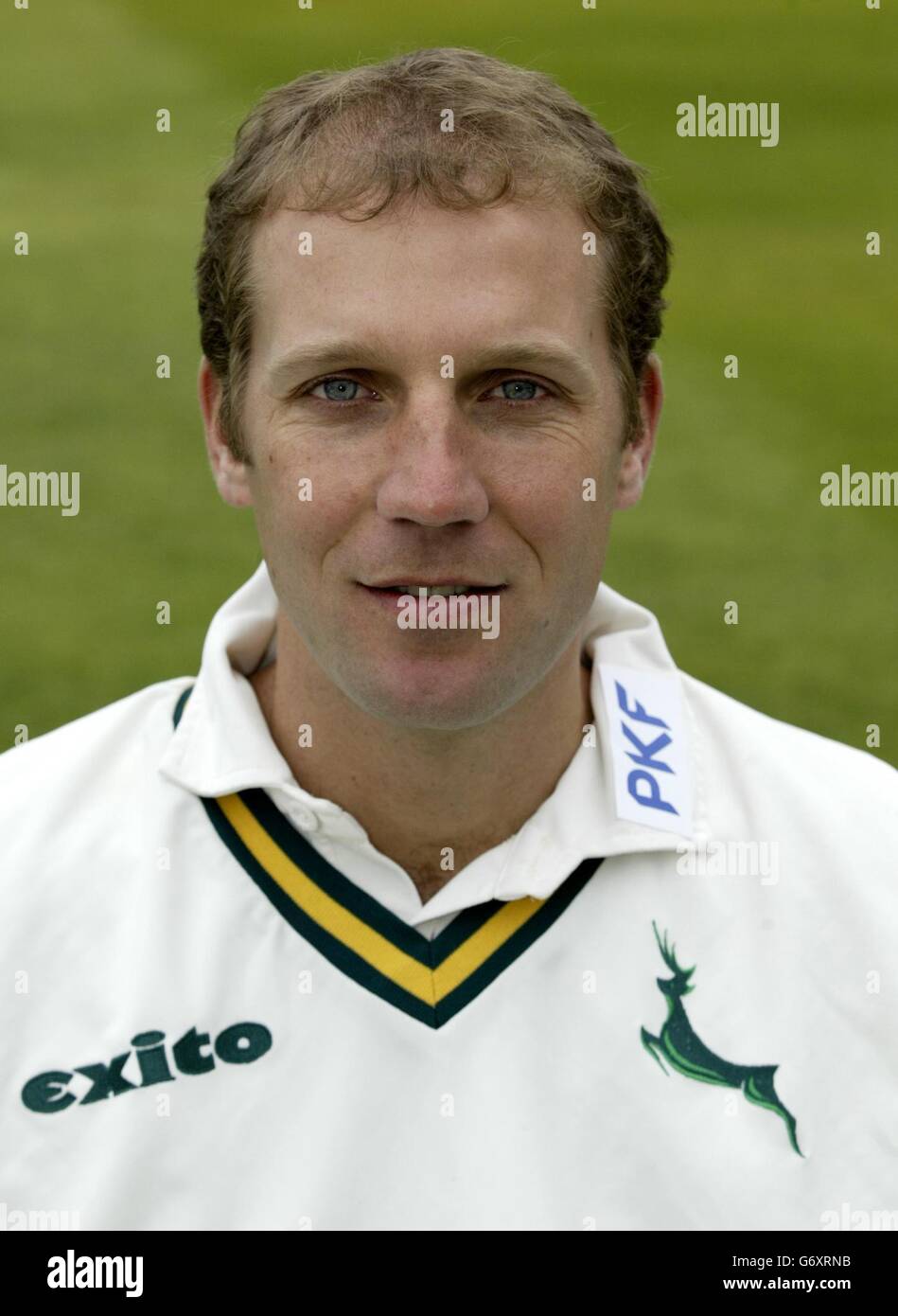 Nottinghamshire CCC 2004. Russell Warren of Nottinghamshire County ...