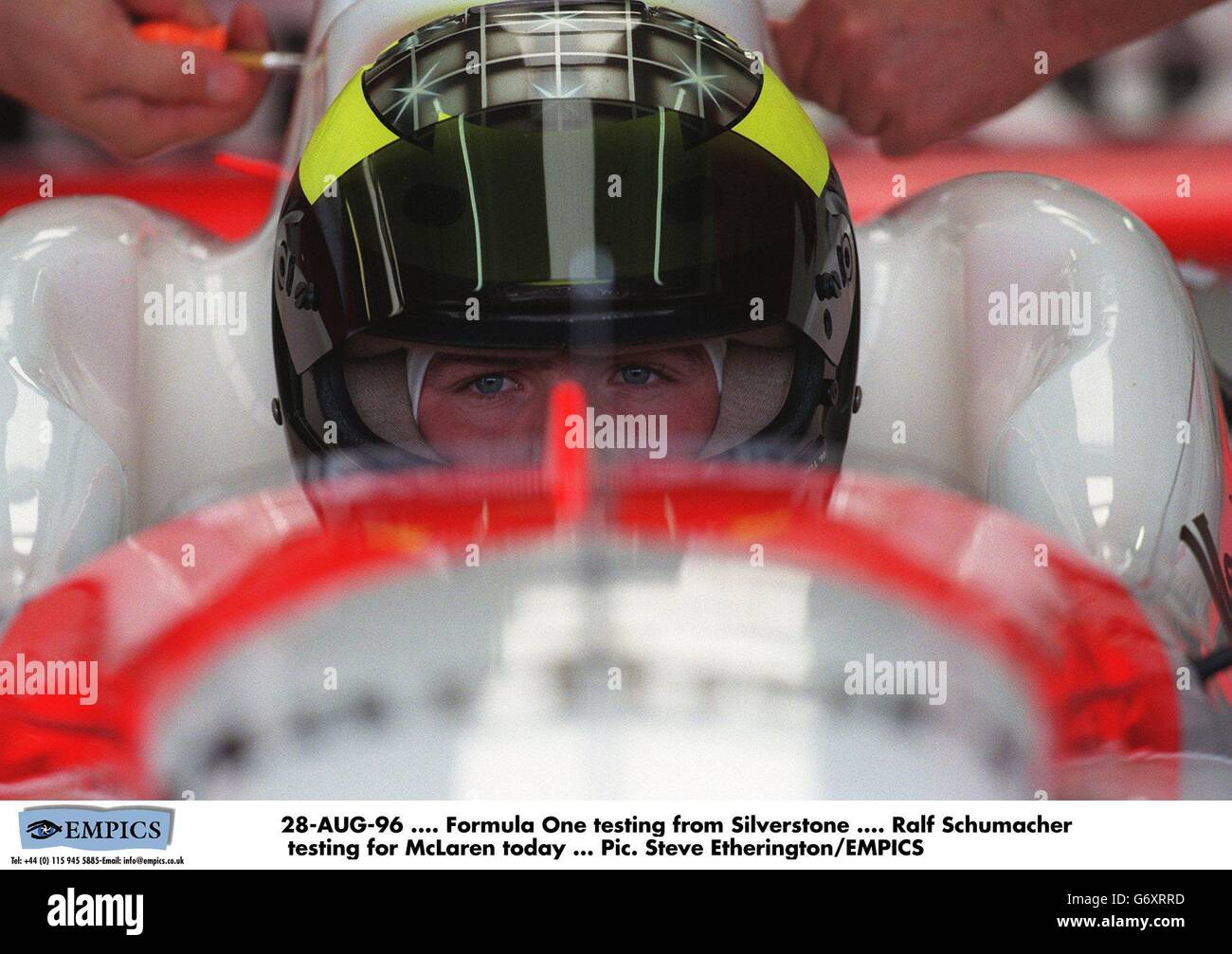 Formula One testing from Silverstone Stock Photo - Alamy