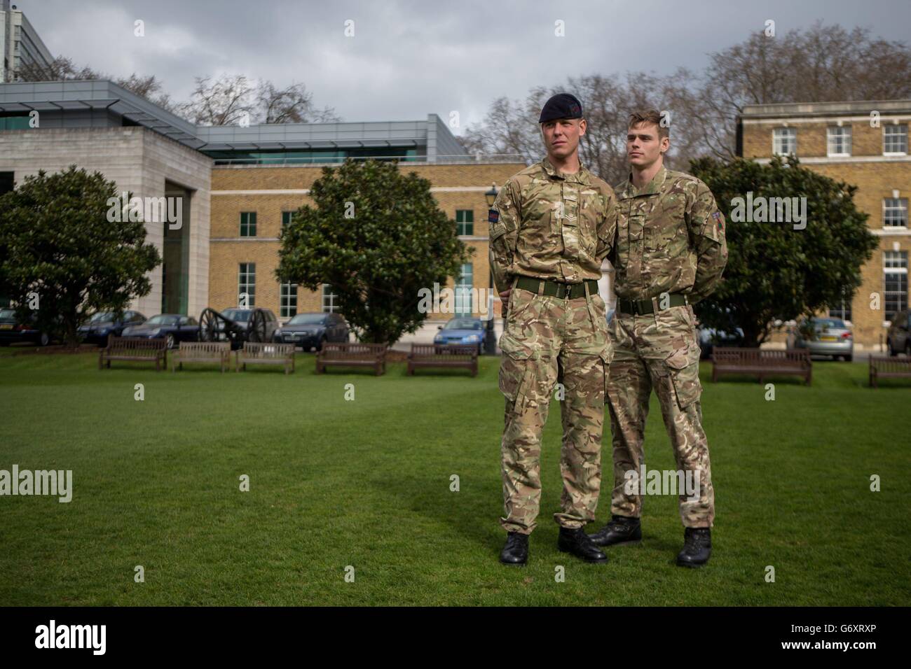 Lance Corporal Simon Moloney (left) who has received the Conspicuous ...