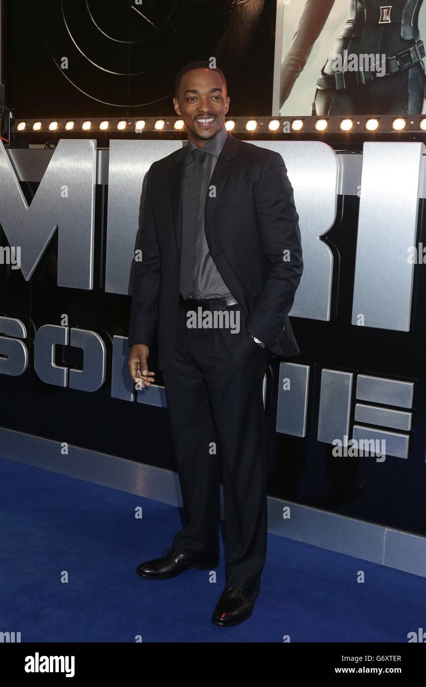 Anthony Mackie attending the Captain America: The Winter Soldier ...