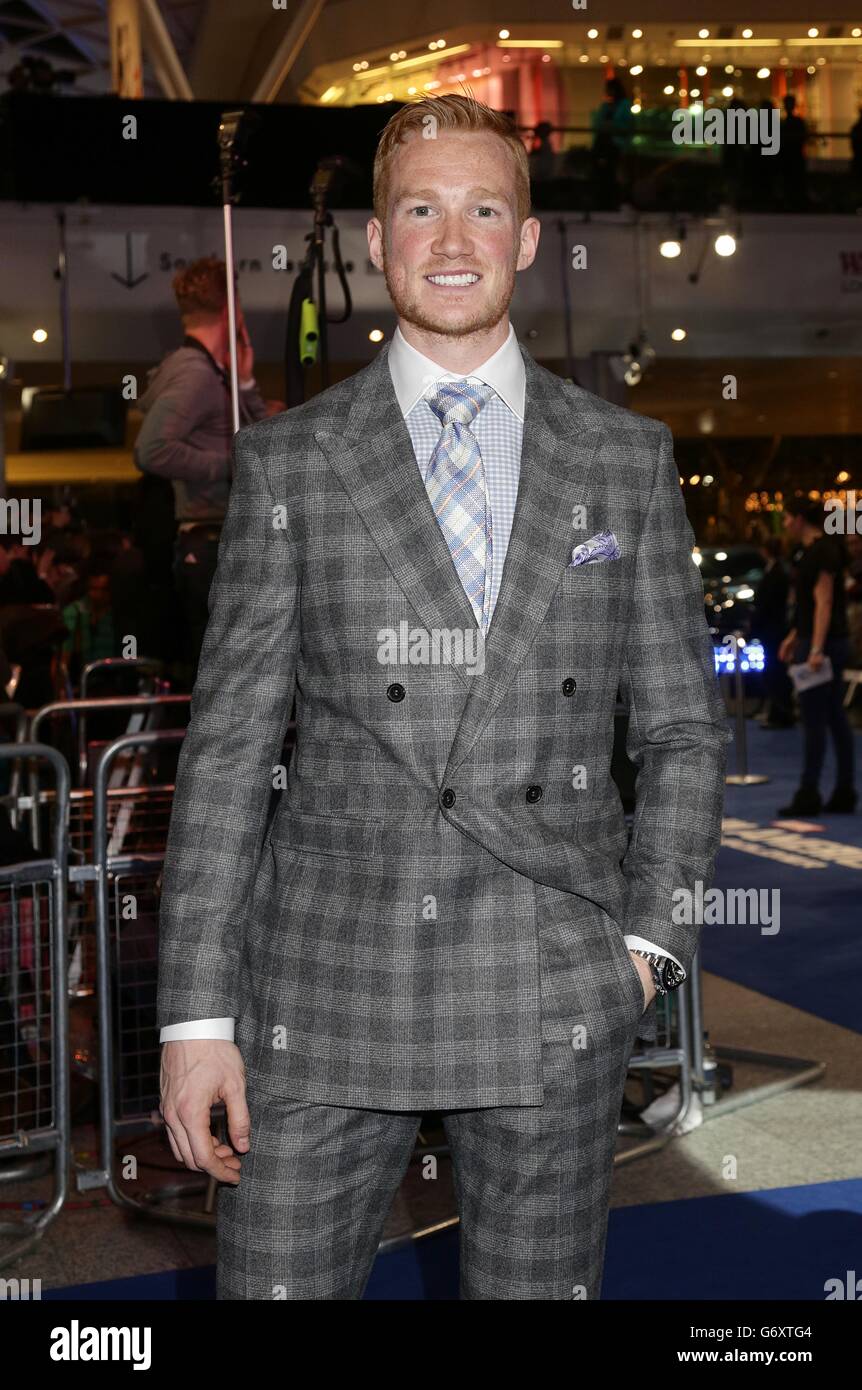 Greg Rutherford attending the Captain America: The Winter Soldier ...