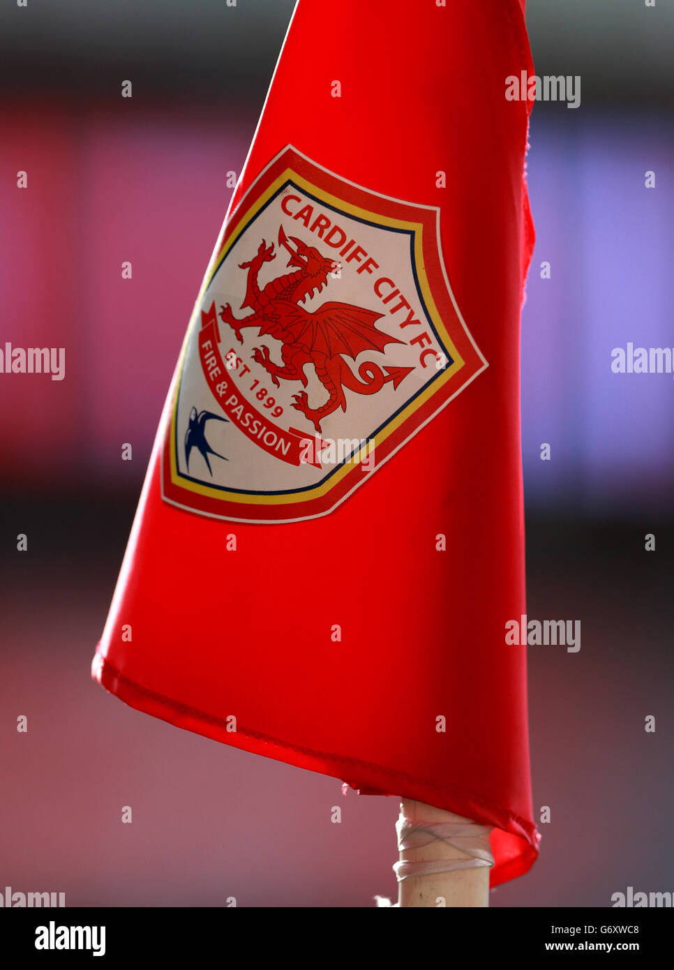 Cardiff city stadium flag hi-res stock photography and images - Alamy