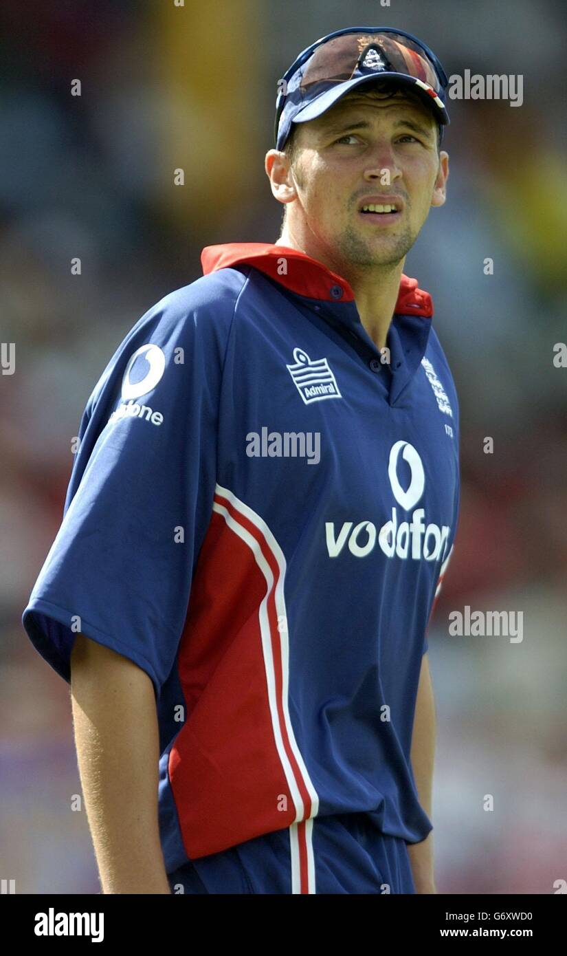 Fifth One Day International. England's Stephen Harmison, during the ...