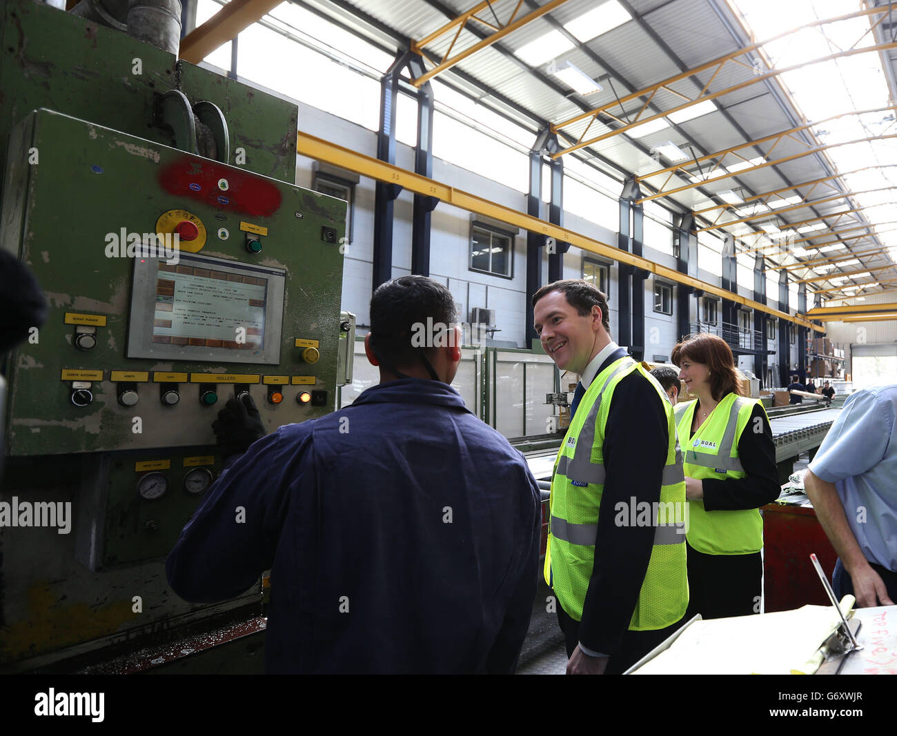 Chancellor of the Exchequer George Osborne and Nicky Morgan MP (right ...