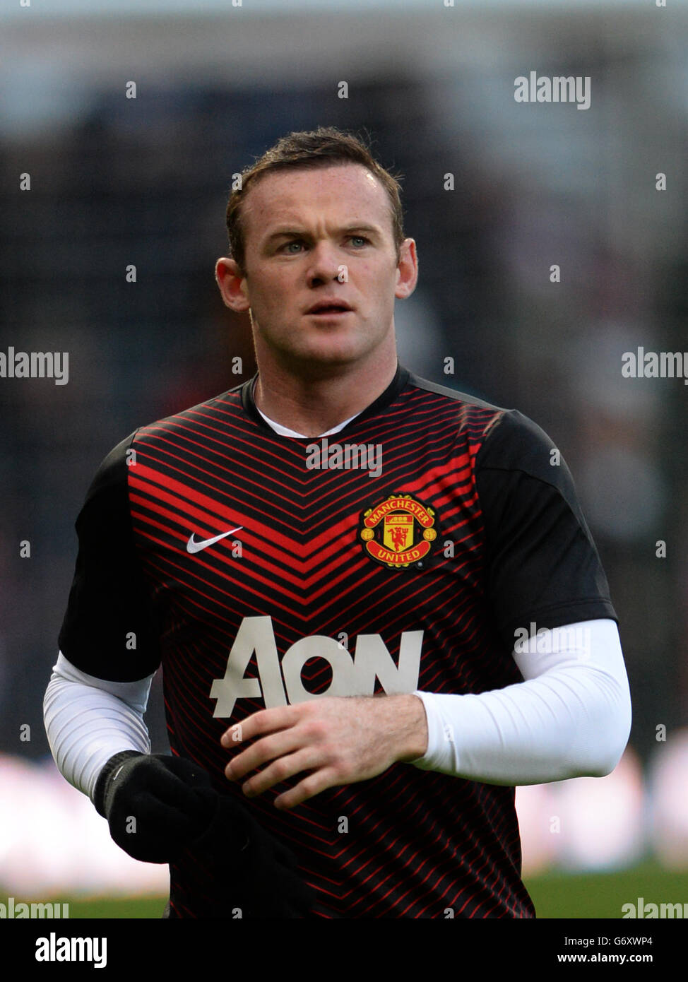 Manchester Wayne Rooney during the Barclays Premier League match at ...