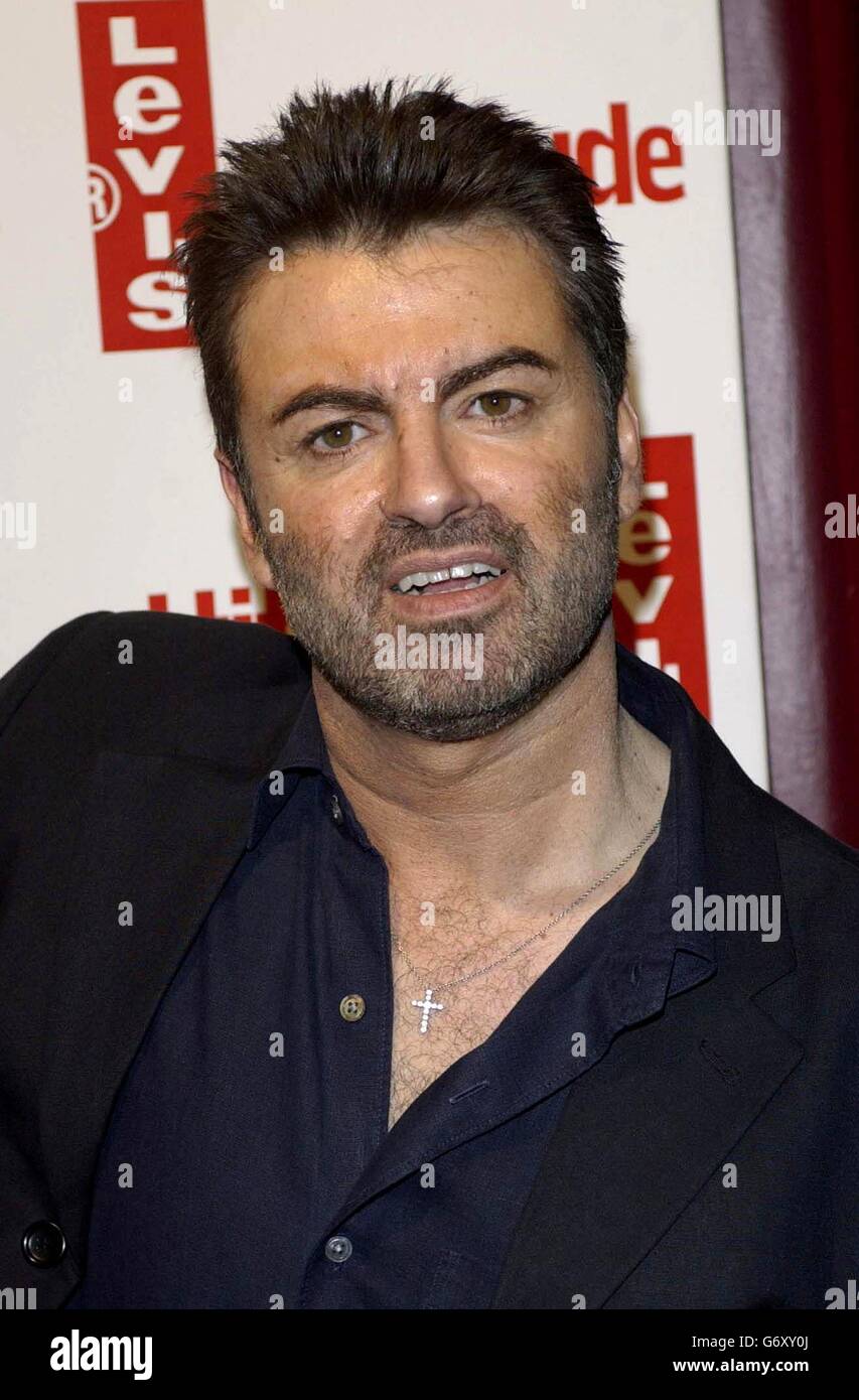 George michael attitude magazines 10th birthday party hi-res stock ...