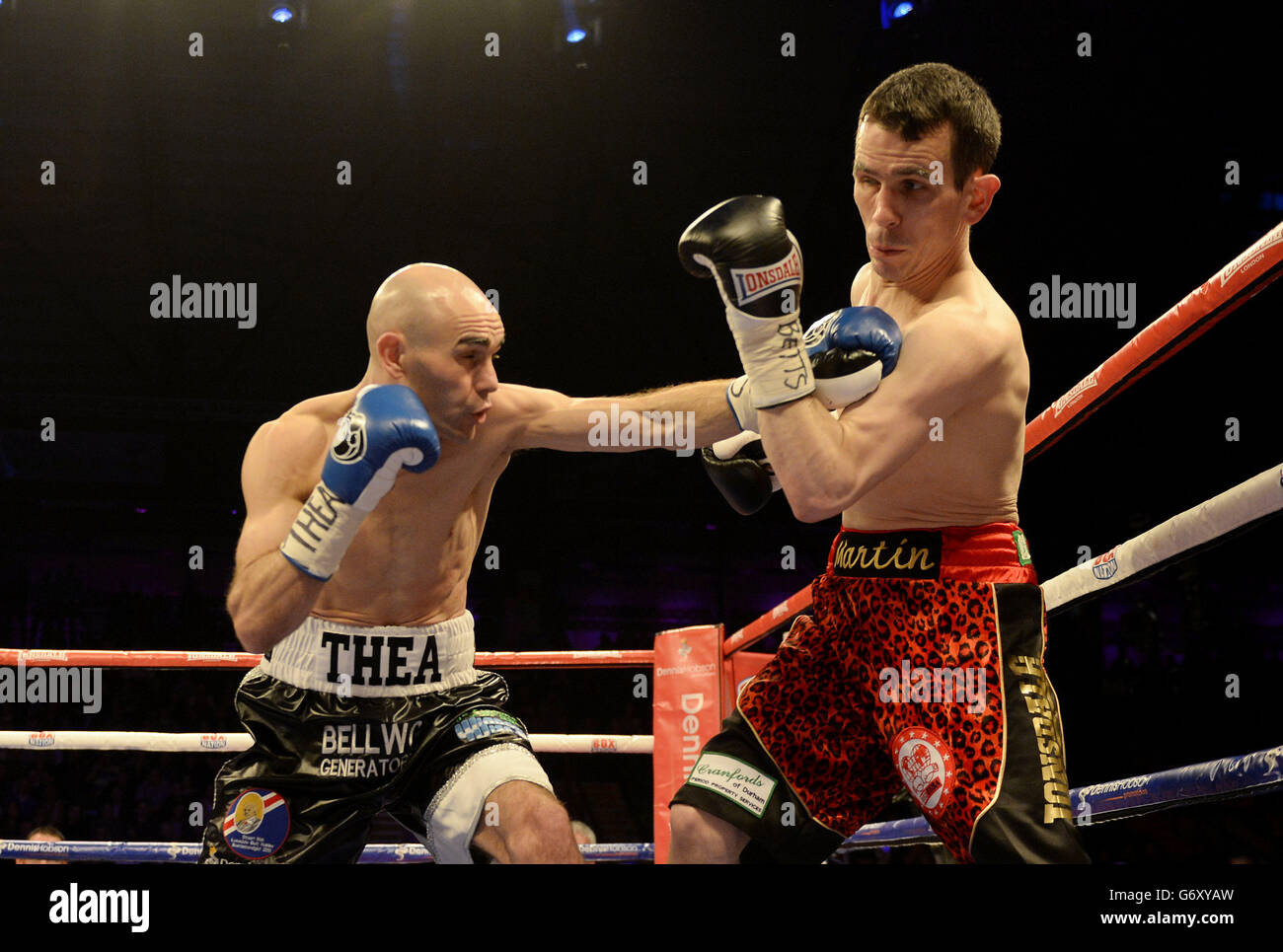 Boxing - Metro Radio Arena Stock Photo - Alamy