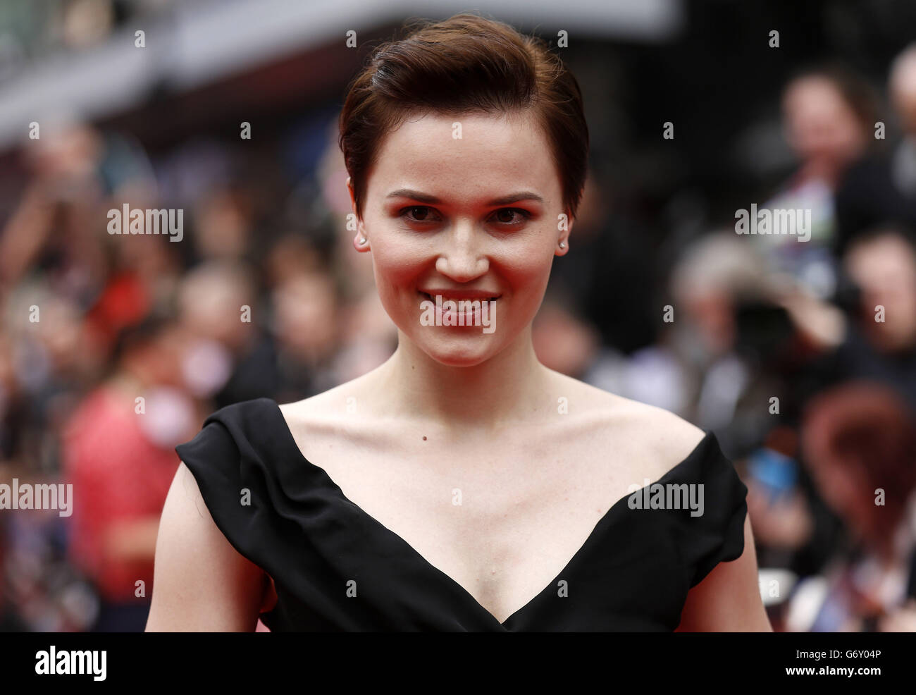 Veronica Roth arriving for the European premiere of the film, Divergent ...