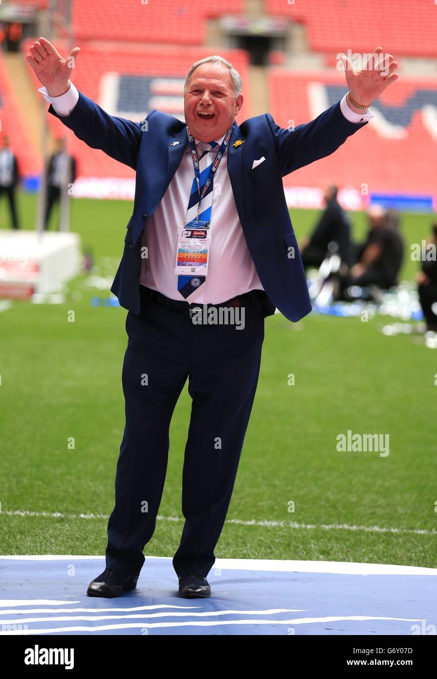 Peterborough United's director of football Barry Fry celebrates winning ...