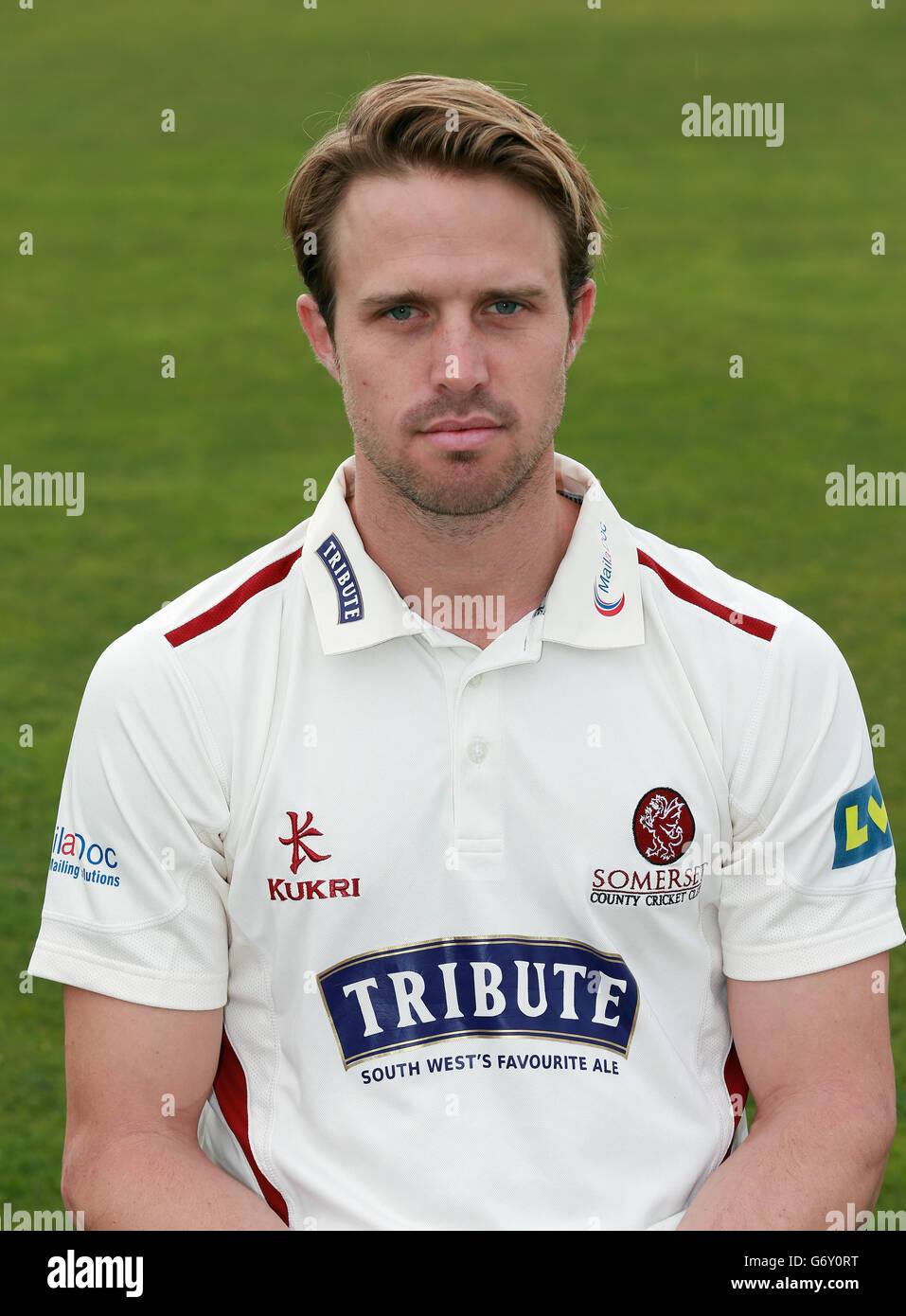 Cricket - 2014 Somerset CCC Media Day - The County Ground Stock Photo ...