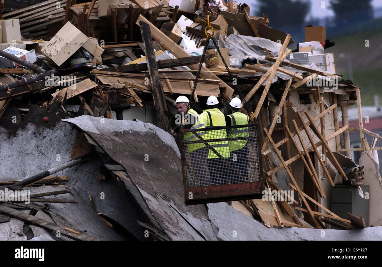 Factory Explosion - Glasgow Stock Photo - Alamy