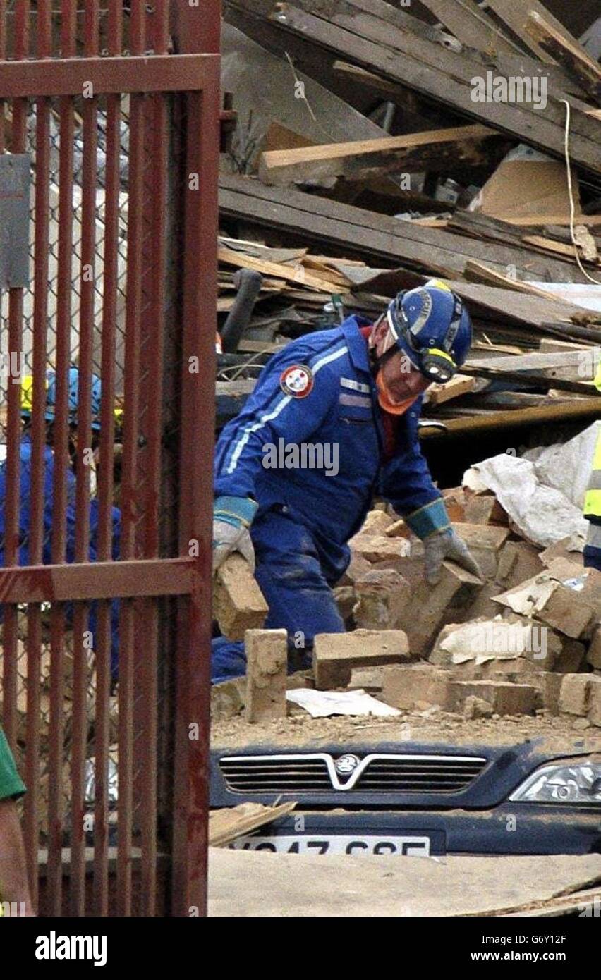Glasgow factory explosion Stock Photo - Alamy