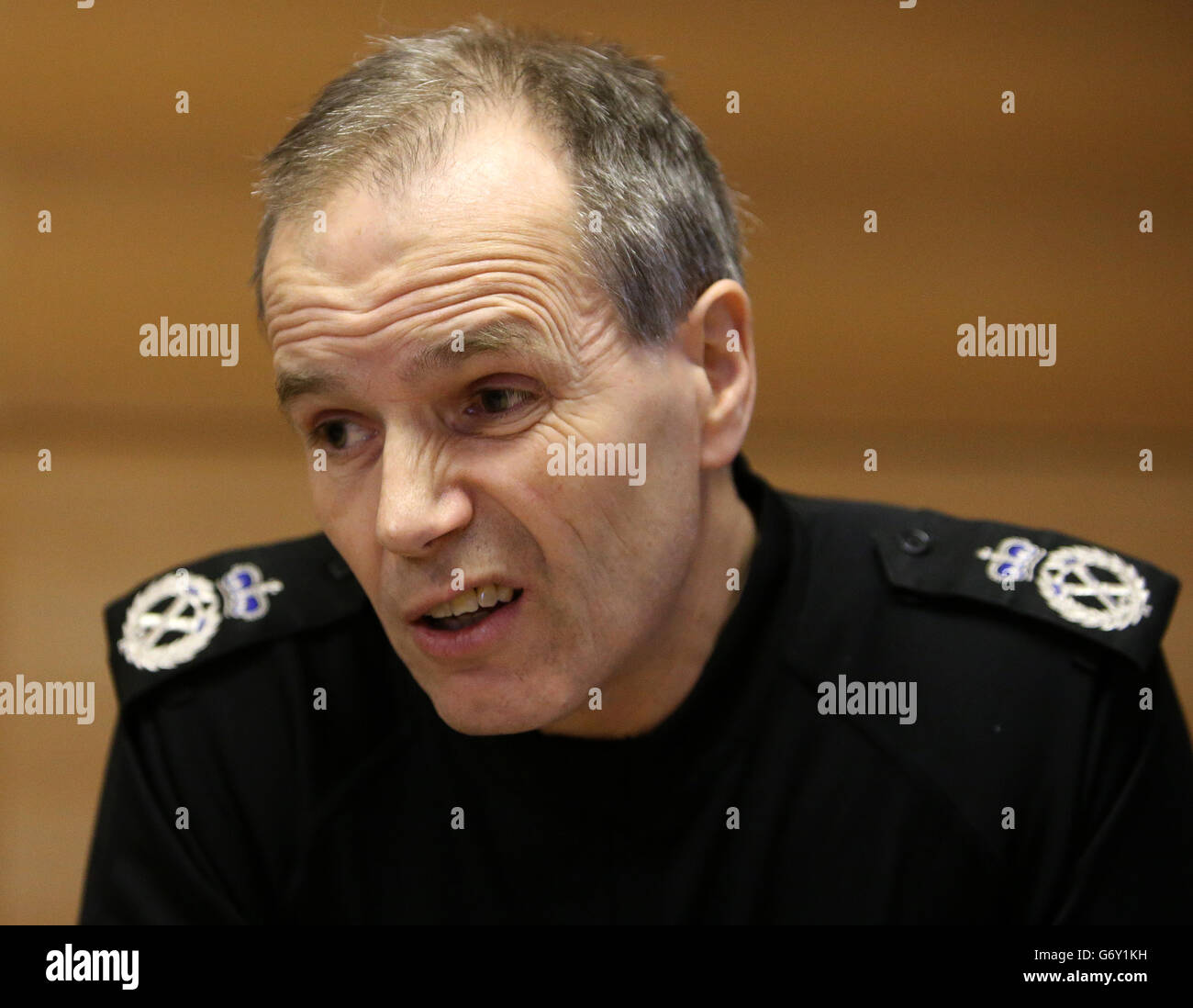 Community police briefing - Scotland Stock Photo - Alamy