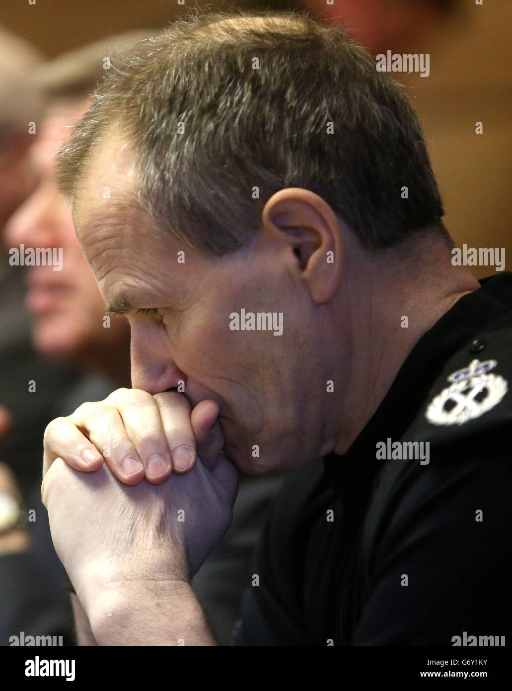 Community police briefing - Scotland Stock Photo - Alamy
