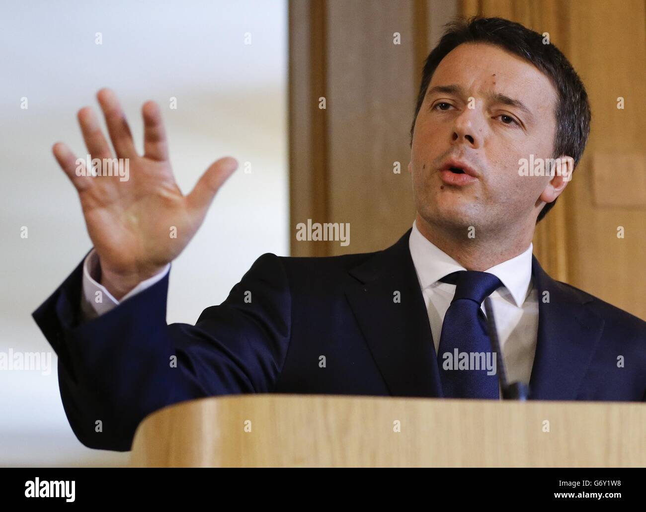 Italian Prime Minister visits the UK Stock Photo - Alamy