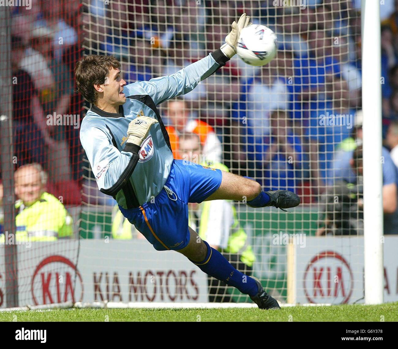 During the nationwide conference play off final at the britannia ...